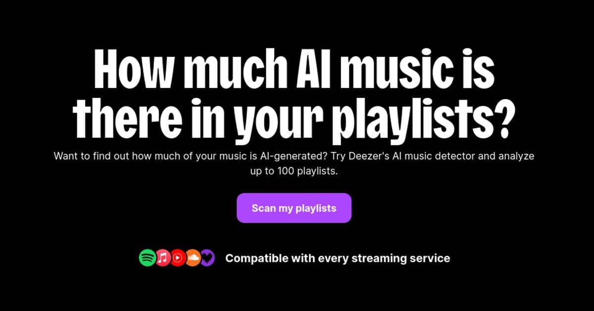 Deezer Launches Free AI Music Detector for Major Streaming…